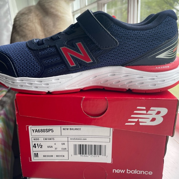 New Balance | Shoes | New Balance Blue And Red Sneakers With Velcro ...